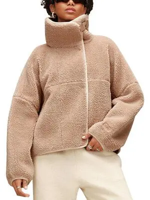 UGG Raynie Relaxed Sherpa Fleece Jacket - Moonlight