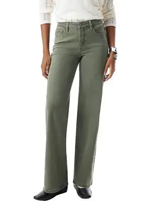 BAYEAS Mid Rise Wide Leg Denim Jeans Stretch Comfortable In Initia Initia