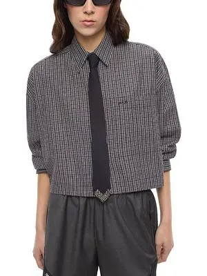 PINKO Carlina Cropped Tie Shirt