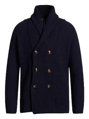 Brunello Cucinelli Coat Size Virgin Wool, Cashmere, Silk - Navy