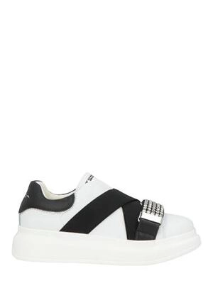 TOSCA BLU Sneakers Size Leather, Textile Fibers - White