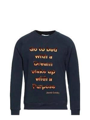JACOB COHЁN Sweatshirt Size Cotton, Elastane, Polyamide - Blue