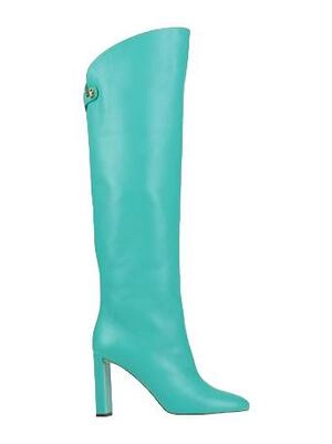 MAISON SKORPIOS Boot Turquoise Size Leather - Blue