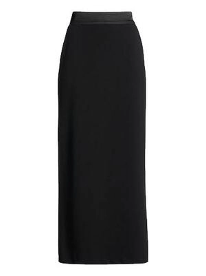 COMPAGNIA ITALIANA Maxi Skirt Size Polyester, Elastane - Black