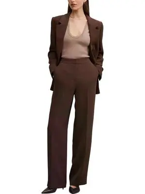 EVER NEW Dani Straight-leg Trousers - Brown