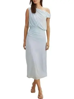 EVER NEW Honey One-shoulder Midi Dress