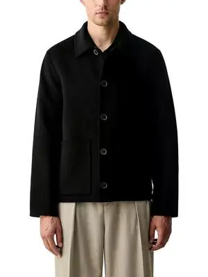 Marc O'polo Patch-pocket Button-up Jacket - Black