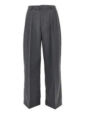 THESTROY Double Dart Light Wool Pants - Grey