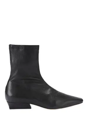 Staud Leather Wally Sock Ankle Boots - Black