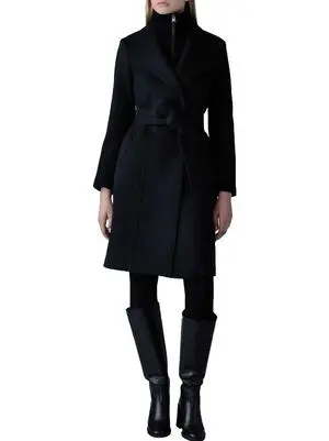 MACKAGE Norita Wool Coat With Removable Bib