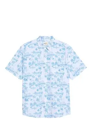 Reyn Spooner Diamond Head Print Button Down Shirt White