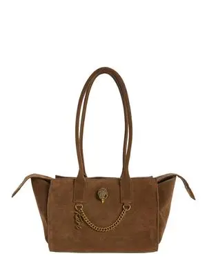 Kurt Geiger Small Sloane Leather Shopper - Brown