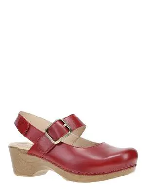 Dansko Shantell Leather Slingback Mary Jane - Red