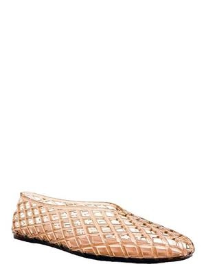 SHU SHOP Alana Lattice Jelly Flat Nude