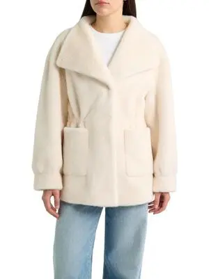 BERNARDO Faux Fur Short Coat