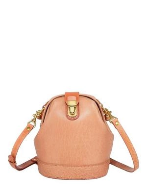 OLD TREND Doctor Genuine Leather Structured Bucket Crossbody - Blush