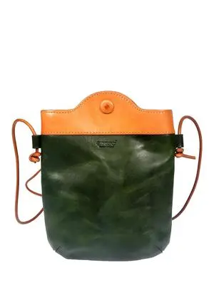 OLD TREND Out West Genuine Leather Compact Crossbody Green
