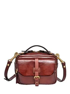 OLD TREND Ficus Genuine Leather Compact Crossbody Brown