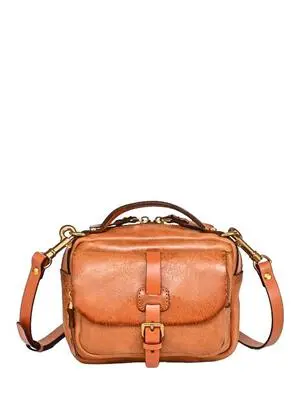 OLD TREND Ficus Genuine Leather Compact Crossbody Caramel