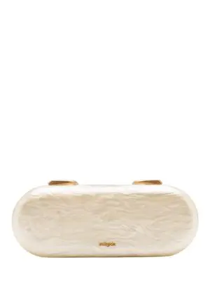 Cult Gaia Ilaria Acrylic Clutch Ivory