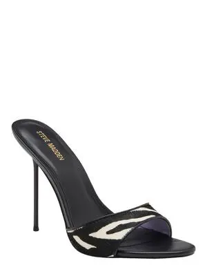 Steve Madden Davina Genuine Calf Hair Sandal - Zebra