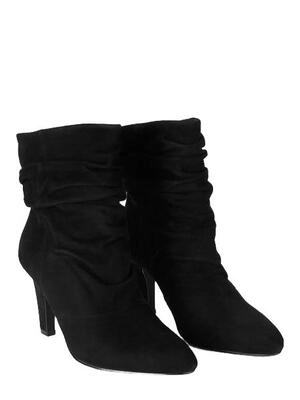 Kurt Geiger Elizabeth Slouch Leather Bootie - Black