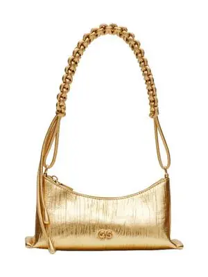 Cult Gaia Osa Leather Shoulder Bag - Brass