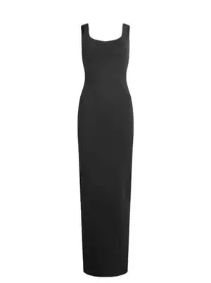 ENTIRE STUDIOS Square Neck Maxi Dress - Black