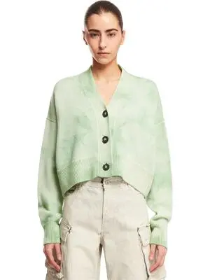 Alanui Magic Journey Tie-dye Cardigan - White