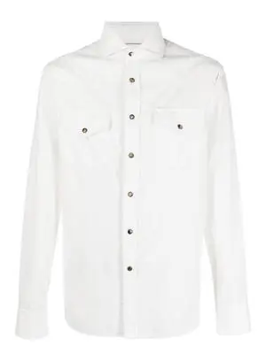 Brunello Cucinelli Leisure Fit Chest Pocket Shirt - White