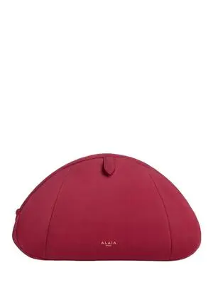 Alaïa Small Suede Clutch Bag - Carmine