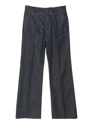 Acne Studios Branded Selvedge Denim Trousers - Indigo