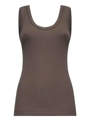 Brunello Cucinelli Scoop Neck Tank Top - Brown