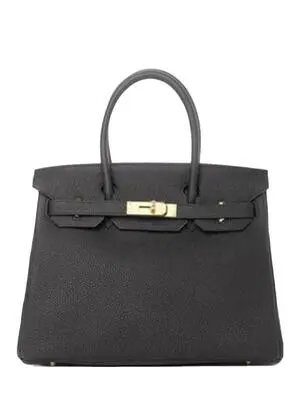 Hermès Birkin 30 Platinum Bag Handbag Black