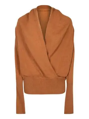 7 For All Mankind Wrap V-neck Sweater - No
