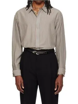 MAGLIANO Striped Print Shirt - Grey