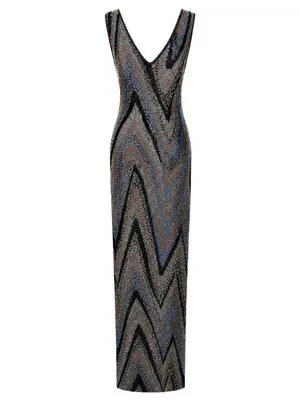 Missoni V-neck Ed Maxi Dress - Multi-color