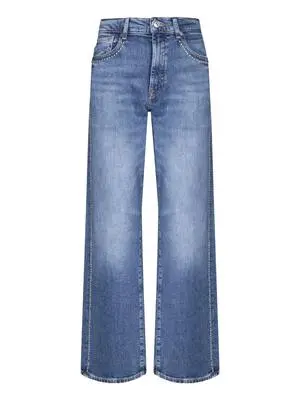 7 FOR ALL MANKIND Studded Wide Leg Jeans