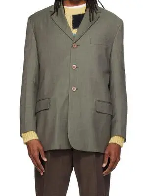 MAGLIANO Tre Bottoni Single-breasted Blazer - Grey