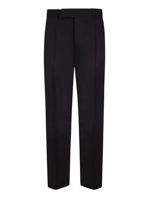 Zegna Twill Tailored Trousers - Black