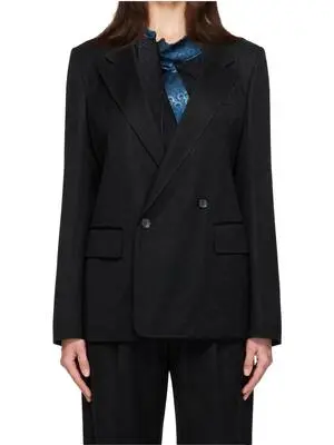 KIKO KOSTADINOV Egret Tailored Lapel Blazer - Black