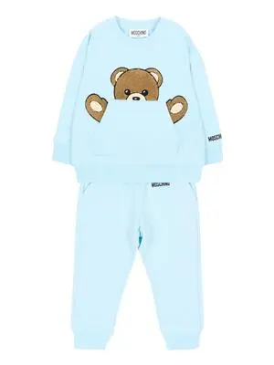 Moschino Long-sleeve Sweatshirt And Sweatpants 2-piece Set - Light Blue