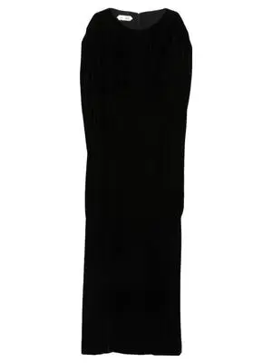 Alberta Ferretti Round-neck Dress - Black