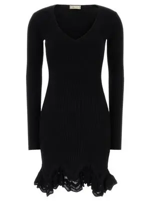 Blumarine Knit Mini Dress - Black