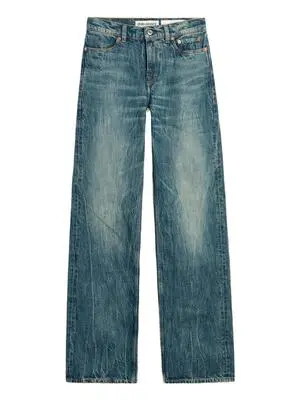 Our Legacy Faded Straight-leg Jeans - Blue
