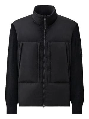 C.P. COMPANY Quilted Jacket With Lens Detail - Black