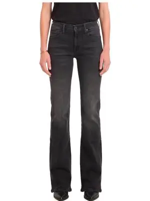 MOTHER The Jinx Heel Bootcut Jeans - Black