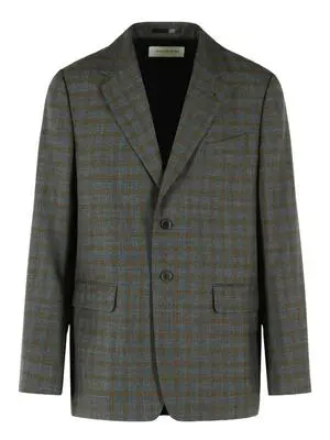 DRIES VAN NOTEN Dries Van Noten Checked Oversized Blazer