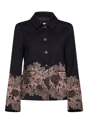 Dries Van Noten Bettsy Embroidered Jacket - Black