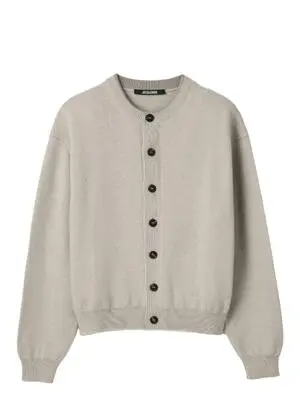 Jacquemus Le Cardigan Moulin Logo Cardigan - Light Beige
